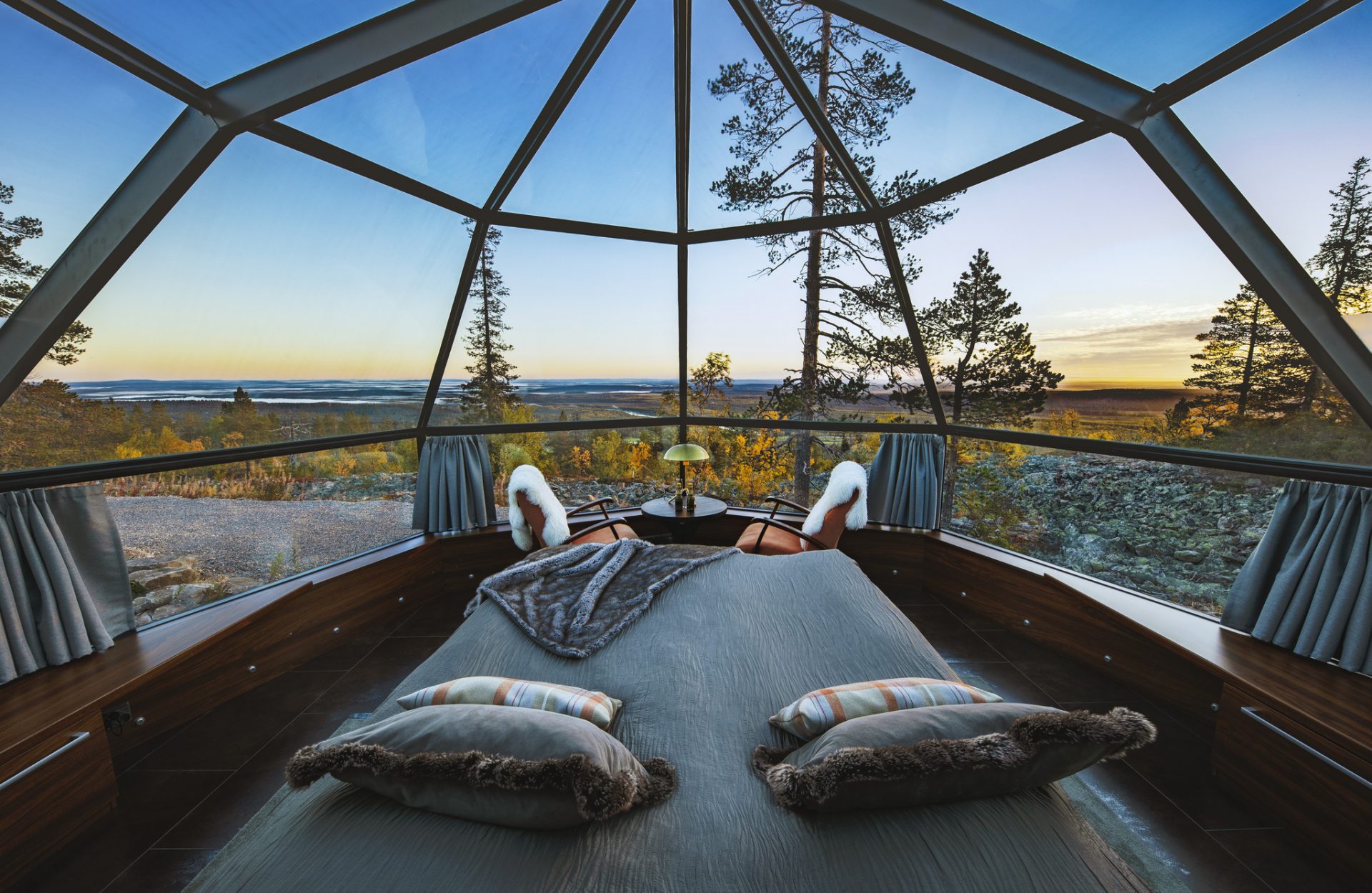 Glas Iglu Hotel - Glasiglu Polarlichter Finnland