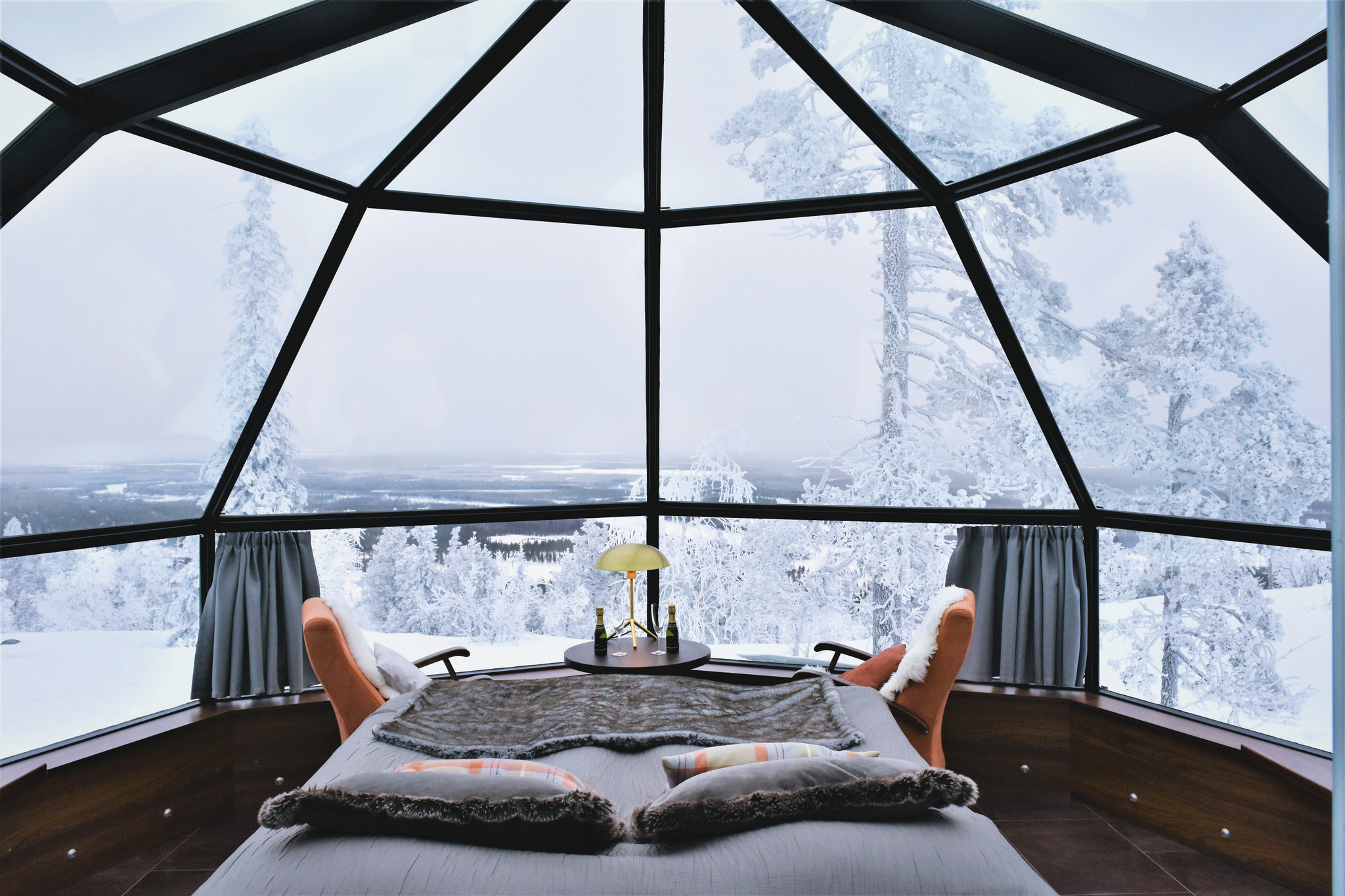 Glas Iglu Ubernachtung