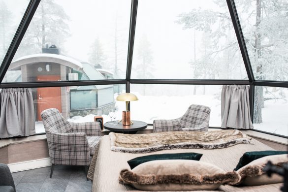 Glas Iglu Hotel - Glasiglu Polarlichter Finnland